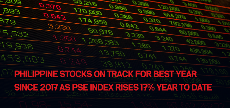 Philippine stocks on track for best year since 2017 as PSE Index rises ...